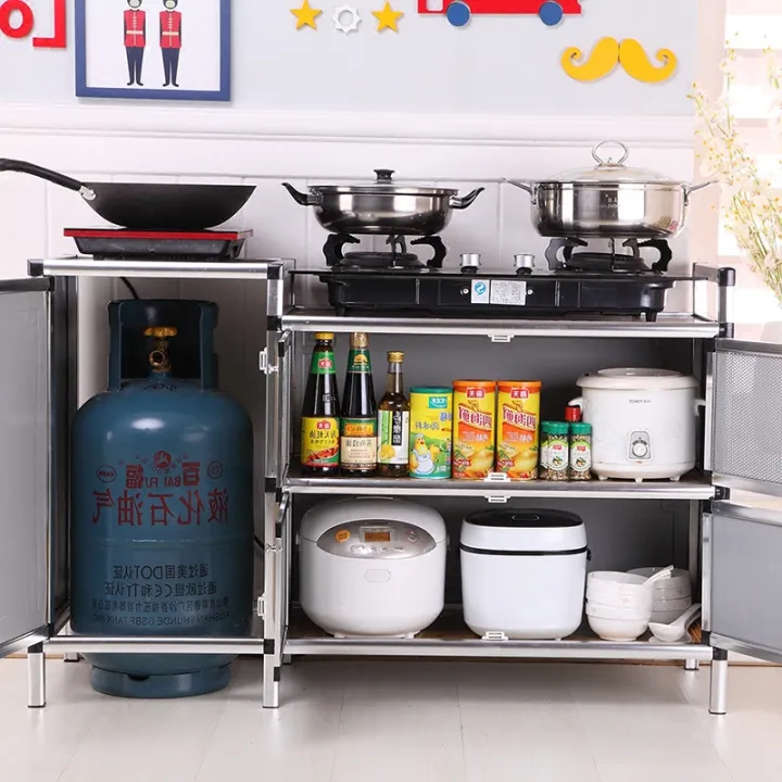 Kitchen Cabinet Cabinet Simple Stove Cabinet Gas Cabinet Assembly ...