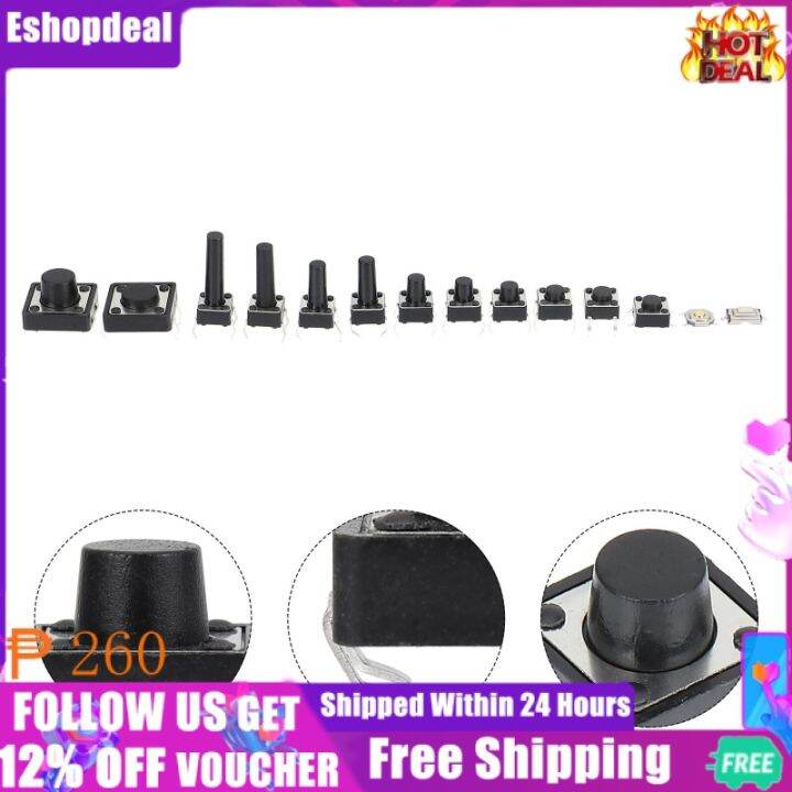 Eshopdeal【Ready Stock】140Pcs Micro Tack Switch Assorted Kit ...