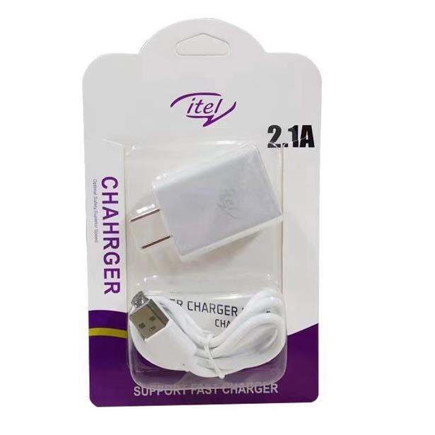 itel 2.1A Travel Fast Charger Universal Micro V8 Charger And Cord for Android Micro V8 | Lazada PH