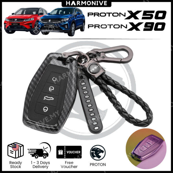 【MO8】HARMONIVE PROTON X50 X90 Key FOB Cover Exclusive Carbon Fiber ABS ...