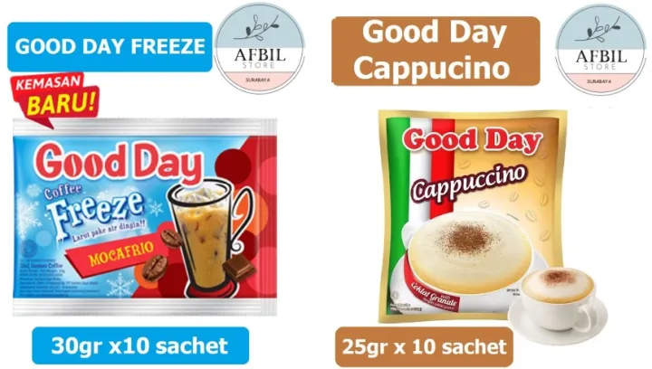 Aneka Rasa Good Day Renceng / Good Day Freeze Mocafrio / Good Day ...