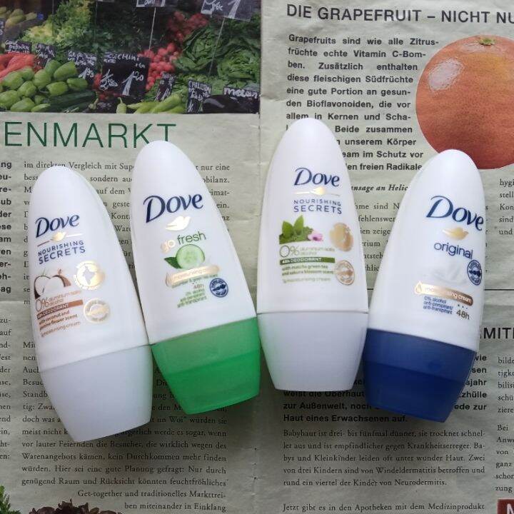 German dove Dove antiperspirant deodorant body solid roll-on beads dry ...