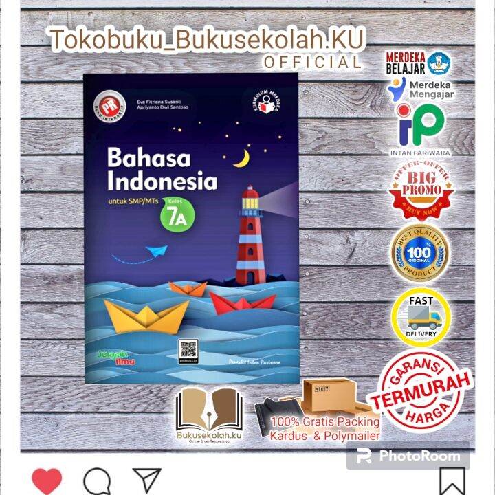 PROMO !! Buku PR interaktif Bahasa Indonesia KELAS 7 SMP/MTs Semester 1,2 Kurikulum Merdeka ...
