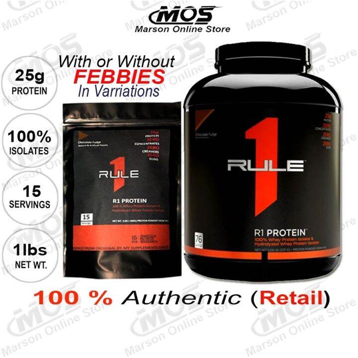 Rule 1 Protein Isolate 1LBS/Pack (.46KG) Whey Hydrolyzed | Lazada PH