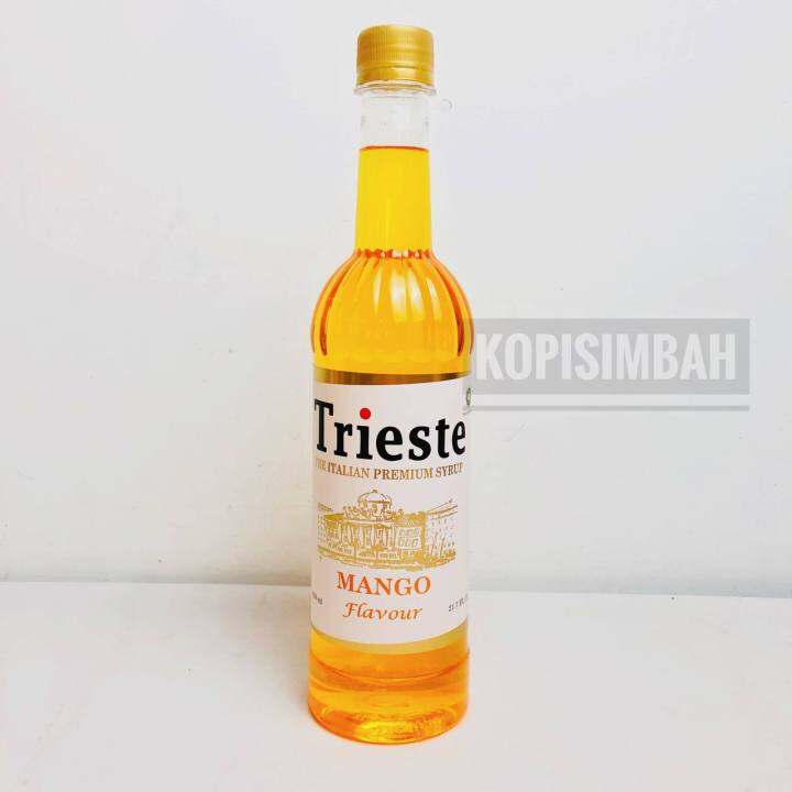 Syrup TRIESTE Rasa MANGO 650 ml Italian Premium Sirup Mangga Flavoured ...