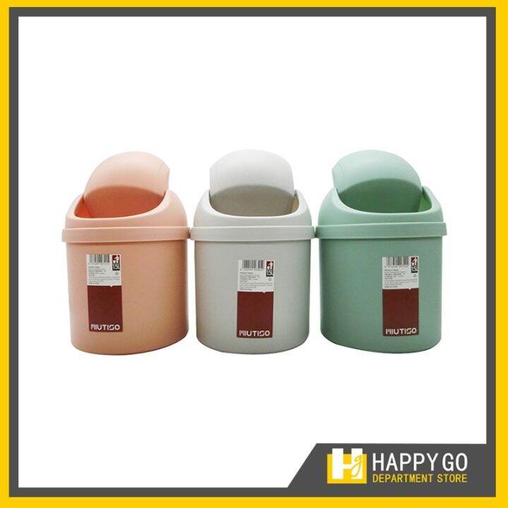 【COD】 Small Round Plastic Garbage Can Trash Bin 1.5L Disposal Container ...