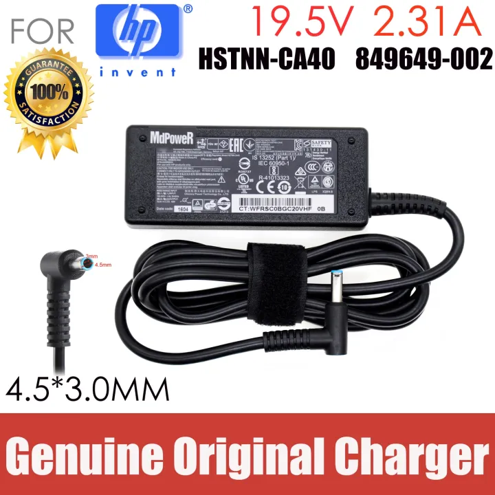 Original 19.5V 2.31A 45W สำหรับ HP TPN-C126 TPN-Q167 HSTNN-DA40 450 G5 ... Original 19.5V 2.31A 45W สำหรับ HP TPN-C126 TPN-Q167 HSTNN-DA40 450 G5 ...