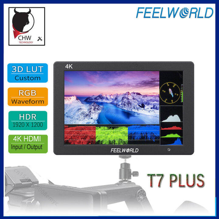 FEELWORLD ORIGINAL 7' HDMI FIELD MONITOR 3D T7 PLUS 4K | Lazada