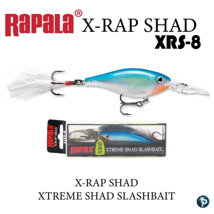 เหยื่อปลอม RAPALA X-RAP SHAD รหัส XRS-8 | Lazada.co.th