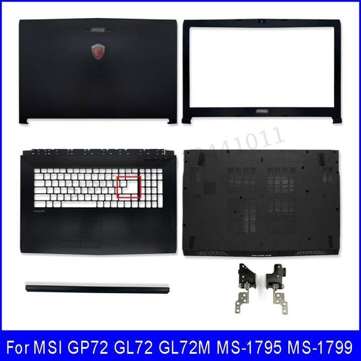 รับประกันหนึ่งปีใหม่แล็ปท็อปปกหลังสำหรับ MSI GP72 GL72 GL72M MS 1795 MS 1799ชุด A B C D ด้านหน้า ...