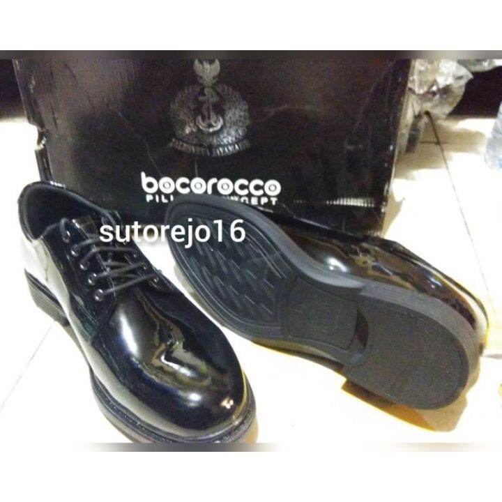 sepatu pdh kulit kilap jatah tni al terbaru bocorocco | Lazada Indonesia