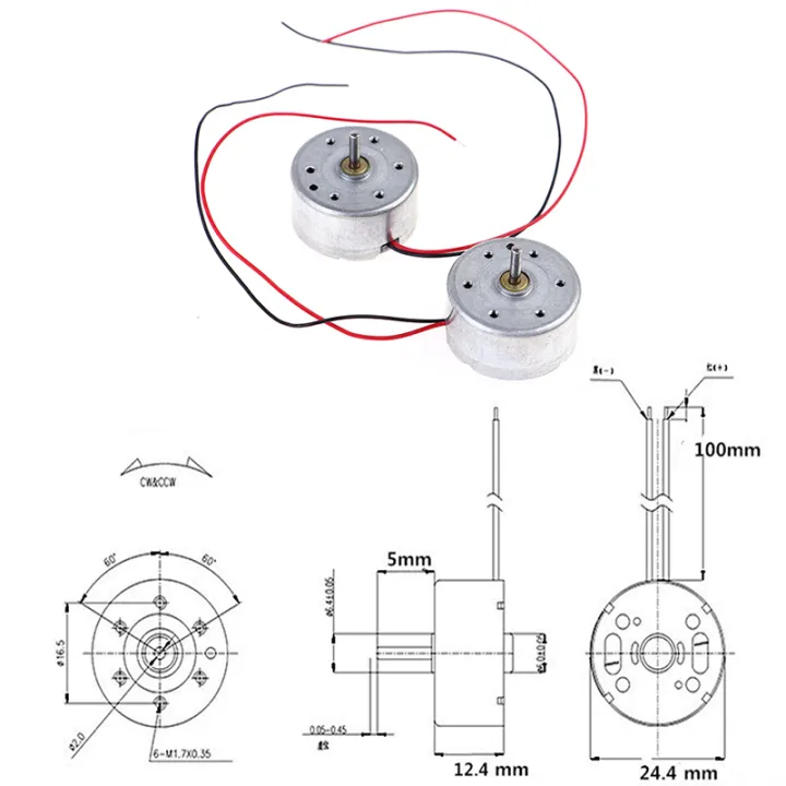 Legend Micro Motor 300 Solar DC 3V 4.5V 5V Motor For CD Player DIY Toy ...