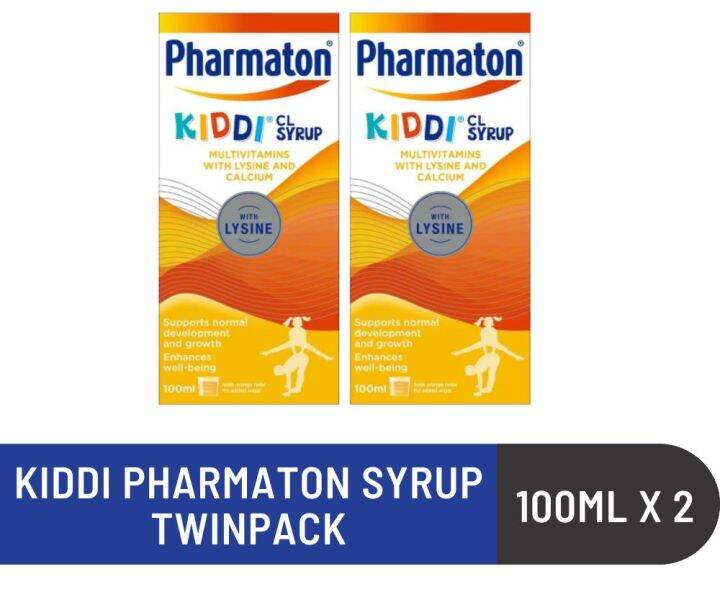 Pharmaton Kid Syrup 100ml (Twin Pack) Sirap Vitamin Kanak Budak Lysine ...