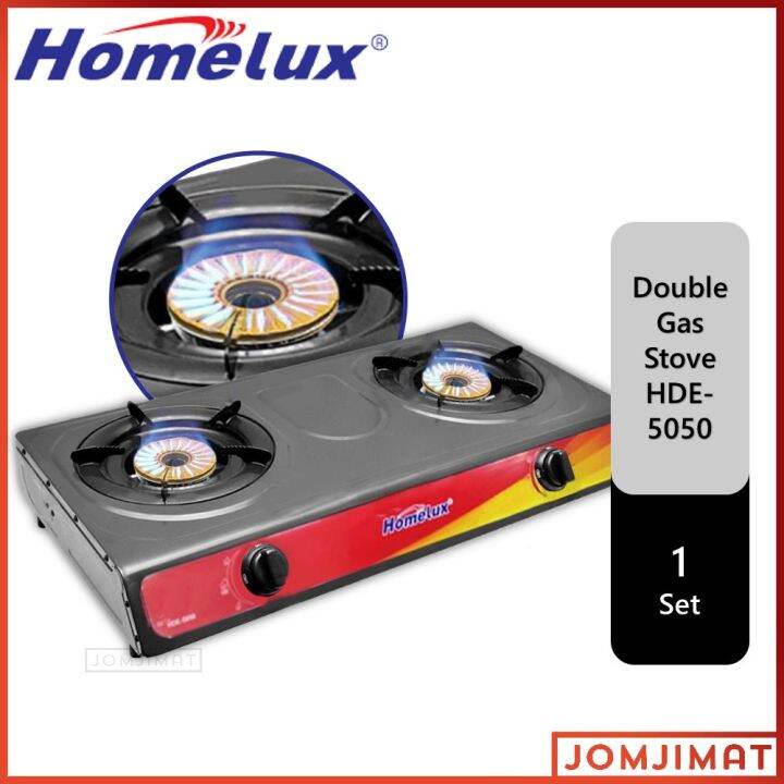 Homelux Burner Double Gas Stove Series HDE-5050 (Sirim) / Double Burner ...