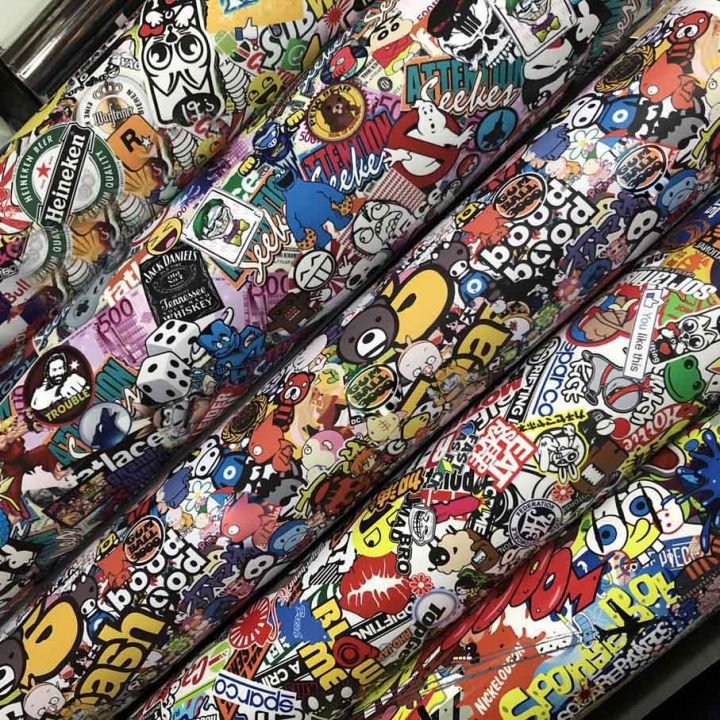 New Sticker bomb Vinyl Wrap StickerBOMB Adhesive Cartoon Skull JDM ...