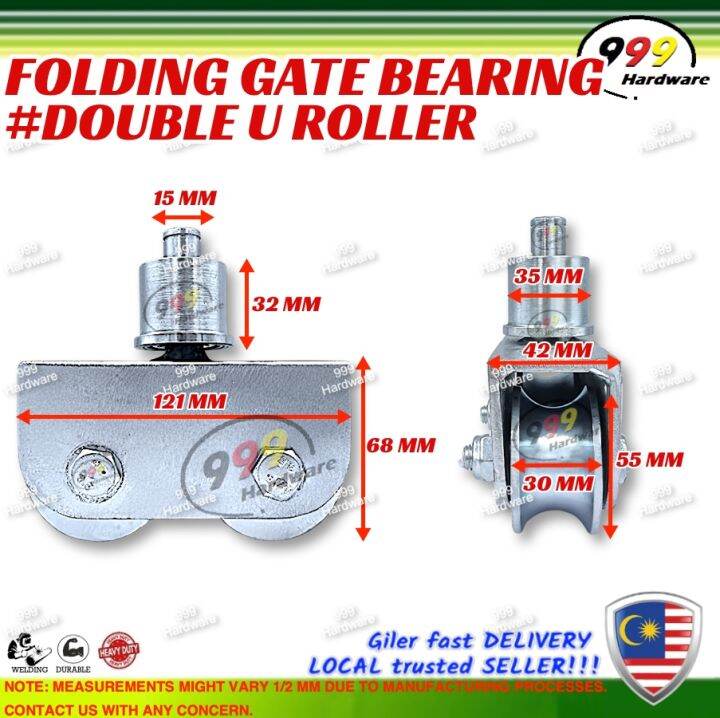 999 U / UV DOUBLE FOLDING GATE BEARING / FOLDING GATE BEARING DOUBLE ...