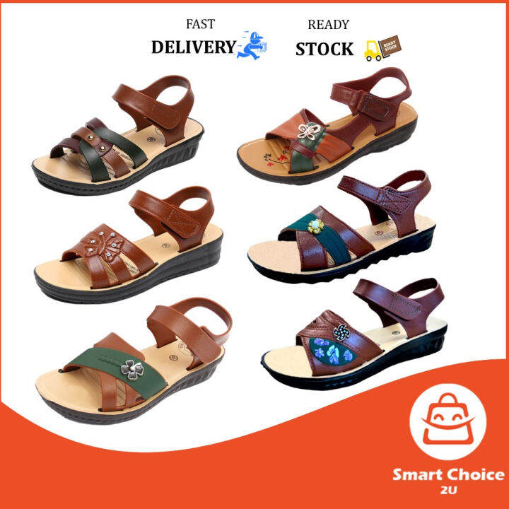 Women Flower Bunga Cantik New Fashion Comfort & Premium Rubber Sandals ...