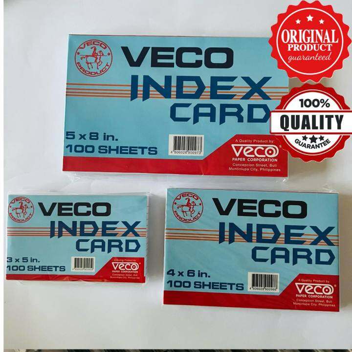 Index Card 120gsm White Ruled (100sheets/pack) 5x8, 4x6, 3x5 inches ...