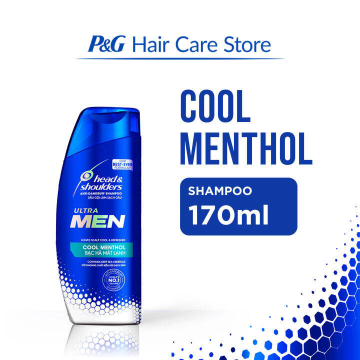 Head & Shoulders Cool Menthol Shampoo for Men 170ml [Anti-Dandruff] | Lazada PH