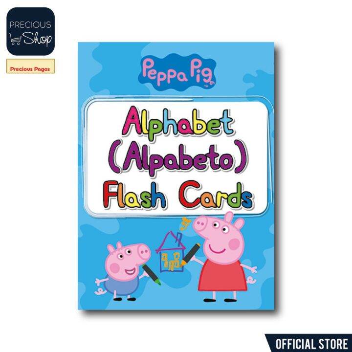 Peppa Pig Alphabet (Alpabeto) Flash Cards | Lazada PH