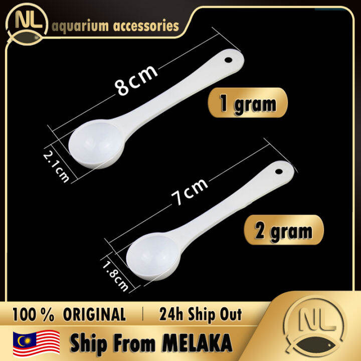 1g 2g Plastic Measuring Spoon BBS Measuring Spoon Aquarium | Lazada