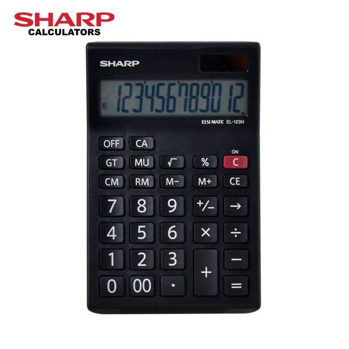 Sharp Desktop Calculator 12 Digit Display with Twin Power and Grand ...