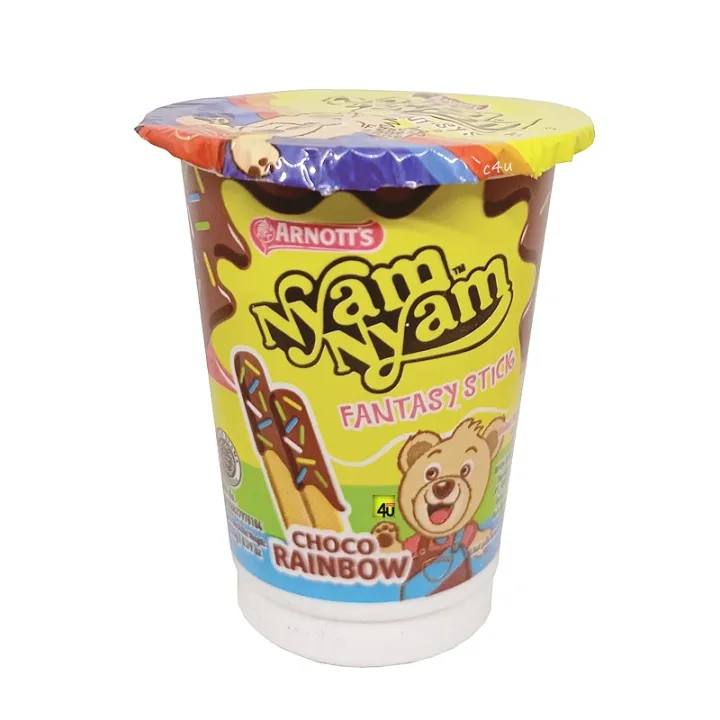 Nyam Nyam FANTASY STICK - Biskuit Colek Krim CHOCO RAINBOW - 25gr ...