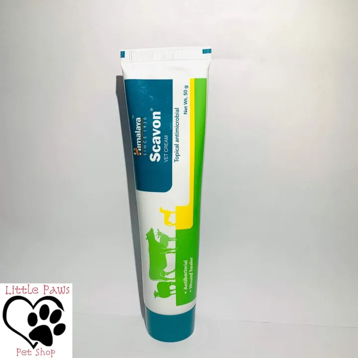Himalaya Scavon Antibacterial and Anti-Fungal Wound Cream for Pets (50g ...