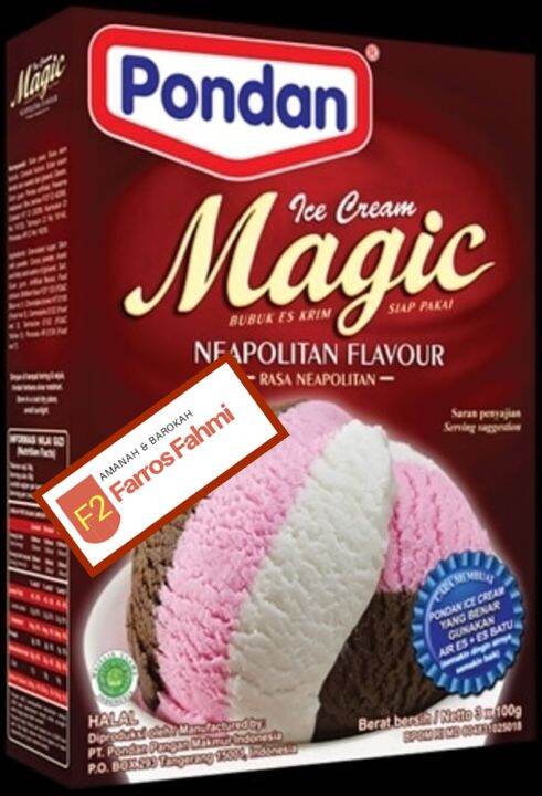 PONDAN ICE CREAM MAGIC RASA NEAPOLITAN 3 x 100g ( 300g ) | Lazada Indonesia