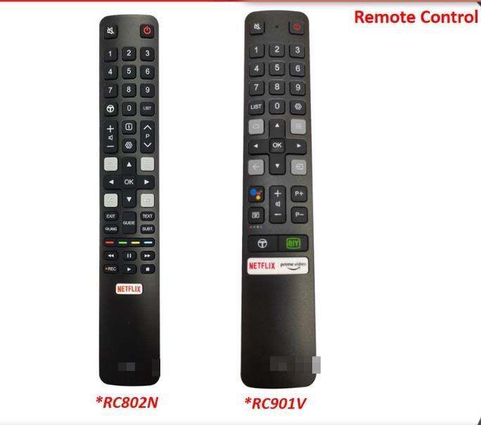 TCL Smart TV Remote Control RC802N / RC901V 40S62, 43S62, 40S6500 ...