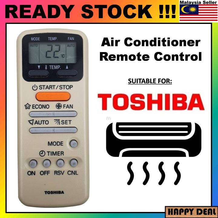 TOSHIBA Air Cond Aircon Aircond Air Conditioner Remote Control ...