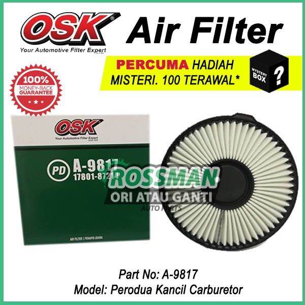 OSK Air Filter Perodua Kancil A-9817 (17801-87214-000) | Lazada