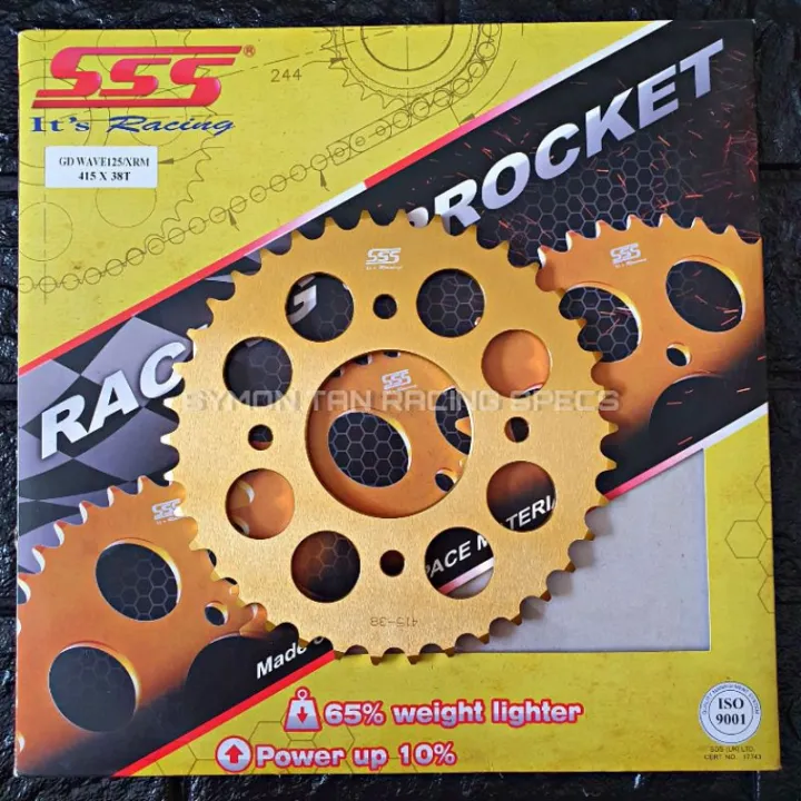【factory outlet】 SSS ALUMINUM SPROCKET 415 36T-39T WAVE XRM RS R150 FI ...