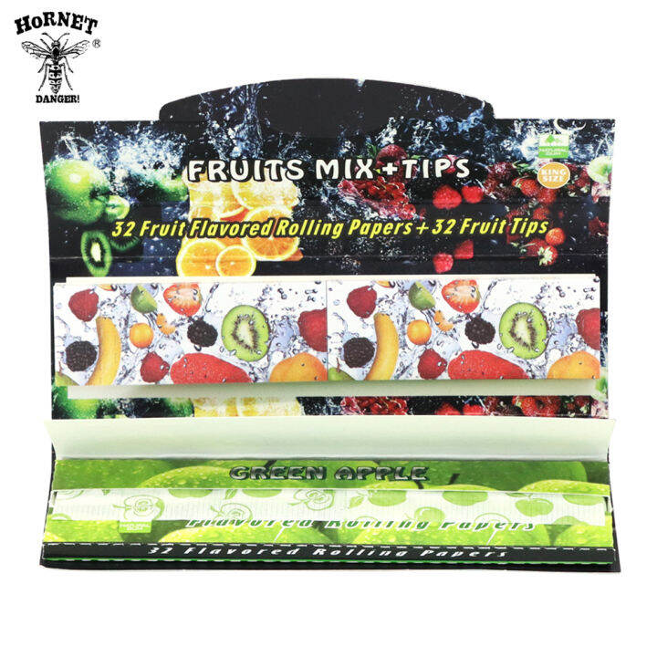 Hornet King Size 1 Booklet/3 Booklet/24 Booklet Fruit Mix Natural ...