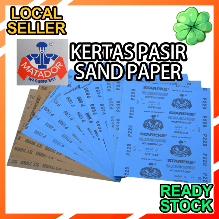 Sand Paper Kertas Pasir Germany Tahan Air Water Proof Sandpaper Sanding ...