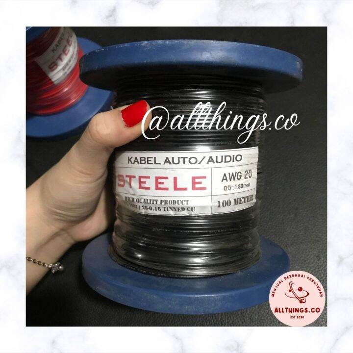 KABEL AWG 20 STEELE 1 ROLL PANJANG 100 METER FULL | Lazada Indonesia