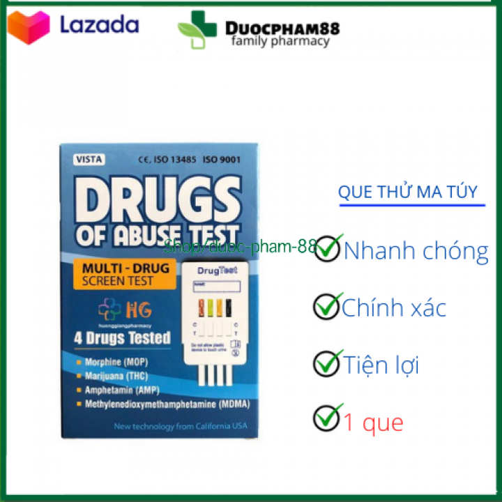 Que thử ma tuý tổng hợp 4 chân test 4 chất gây nghiện nhanh chóng ...