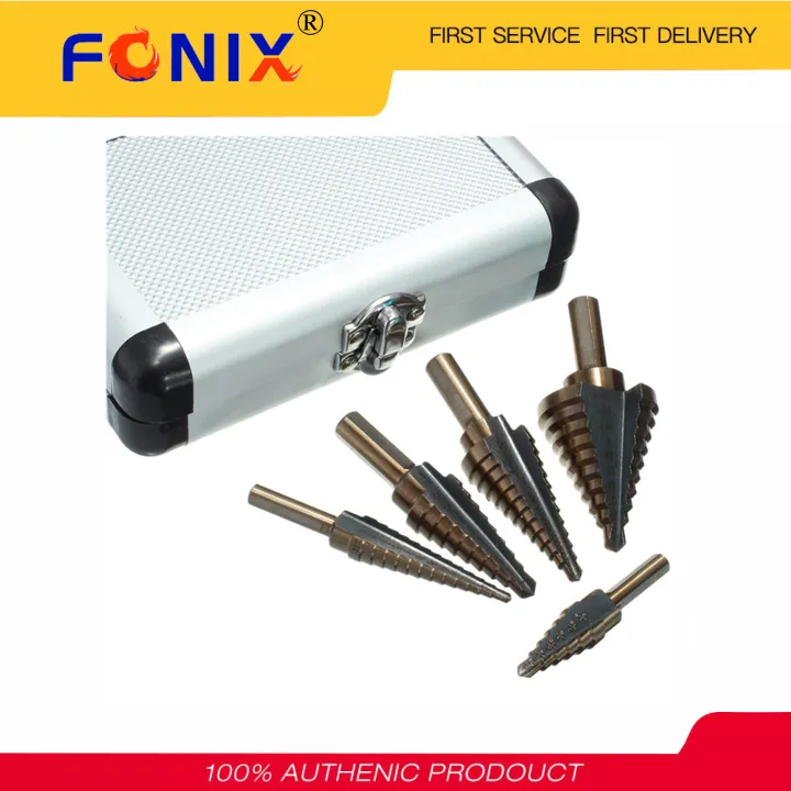 [คลังสินค้าพร้อม] FONIX 5ชิ้นไฮสปีดหัวสว่านโคบอลต์บิตเคสอลูมิเนียมการ ...