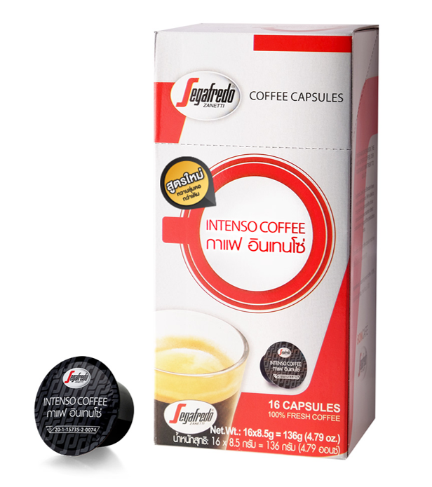 Segafredo Intenso Capsule Ground Coffee เซกาเฟโด้ อินเทนโซ แคปซูลกาแฟ 8 ...
