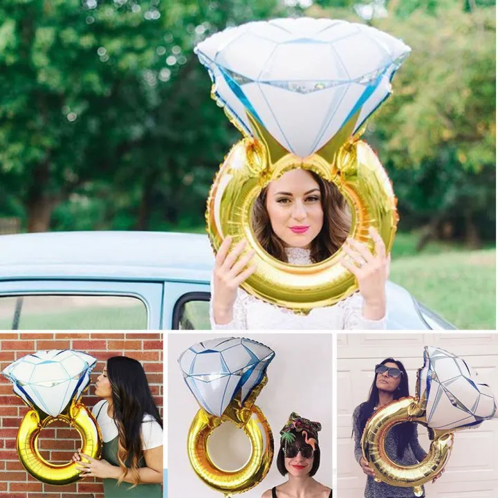 Diamond Ring Shaped Foil Balloon | Bridal Shower, Bachelorette Party ...