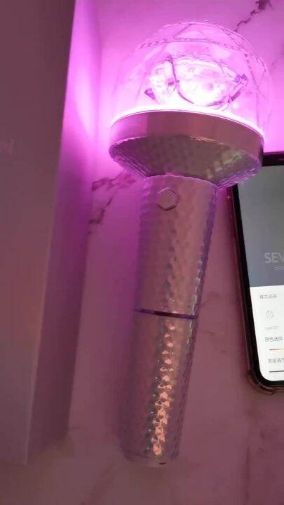 KPOP Seventeen Lightstick โคมไฟ Ver.2พร้อม Bluetooth Glow Stick Hand ...