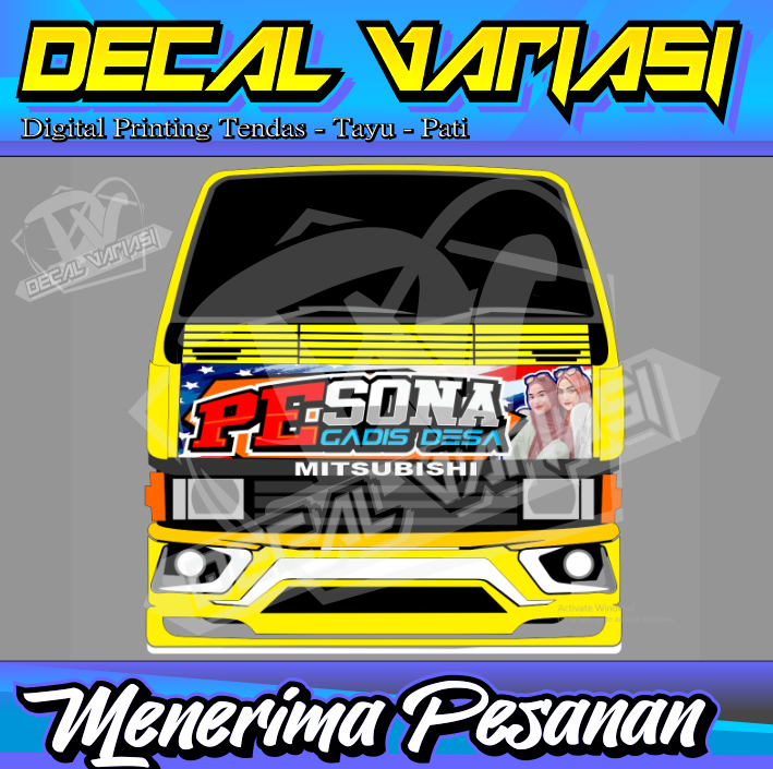 [Terbaru] Sticker Decal Blok Kabin Depan Truk Ragasa Sticker Pesona ...