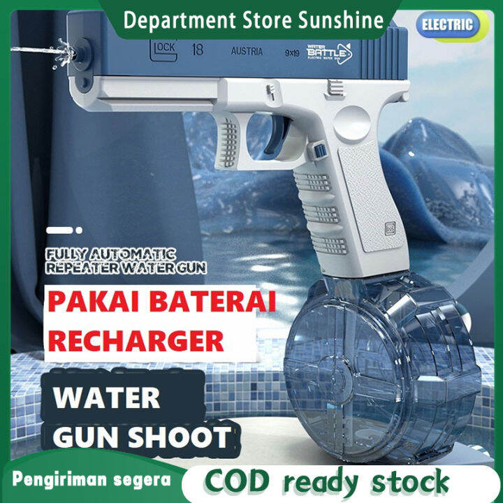 Pistol air listrik semburan air berkecepatan tinggi Glock play water ...
