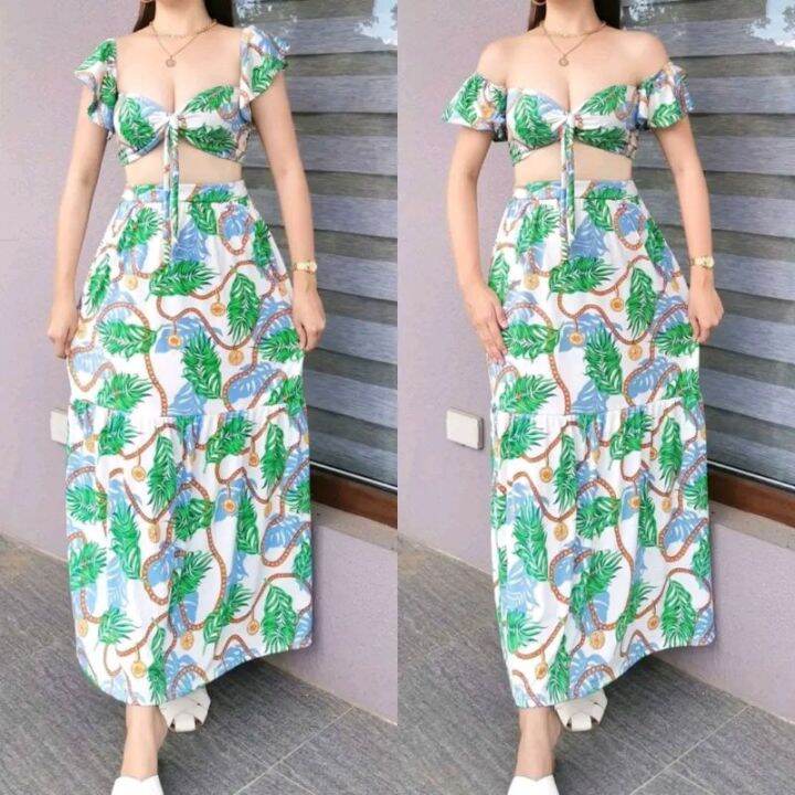 Order more ph KRDAMITAN SHAINA TWO WAY TERNO LONG SKIRT SUMMER TERNO ...