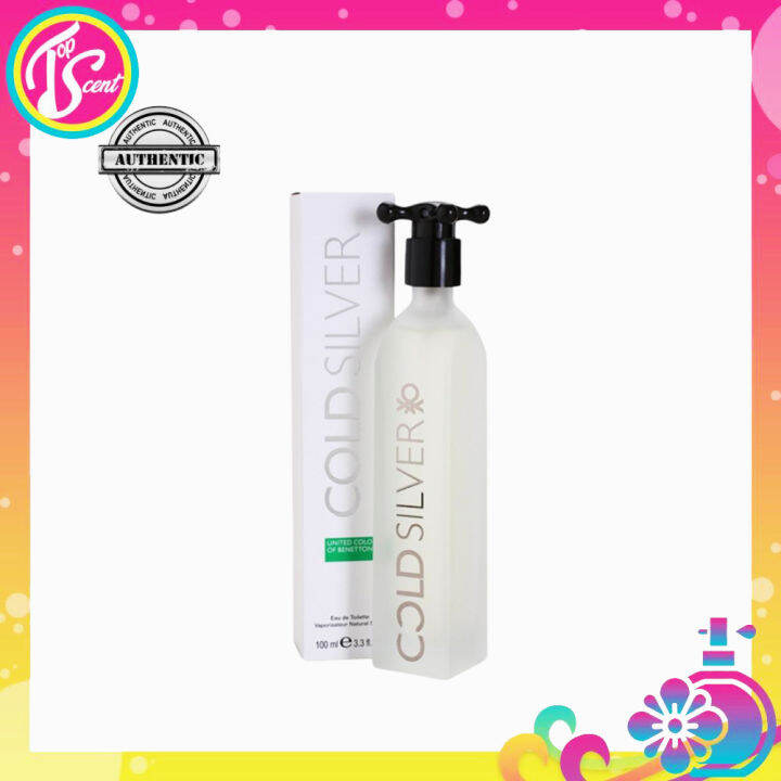 Benetton Cold Silver Eau de Toilette for Men 100ml | Lazada PH