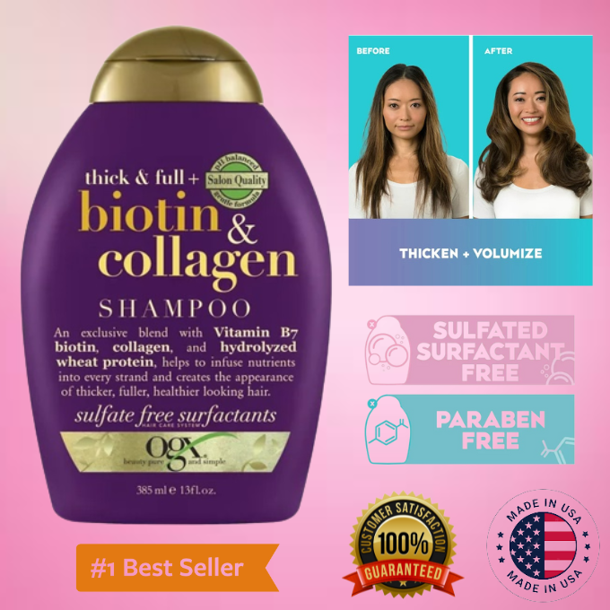 【Original Made in USA】 OGX Thick & Full + Biotin & Collagen Volumizing ...