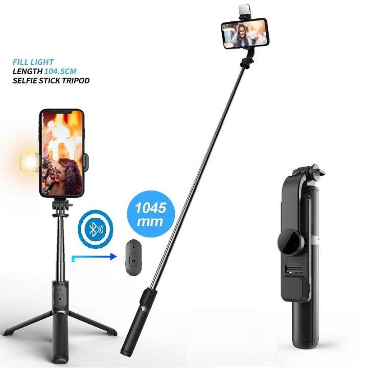 Tripod Hp Q07 Tongsis Bluetooth Remote Selfie Stick Tripod Phone Stand