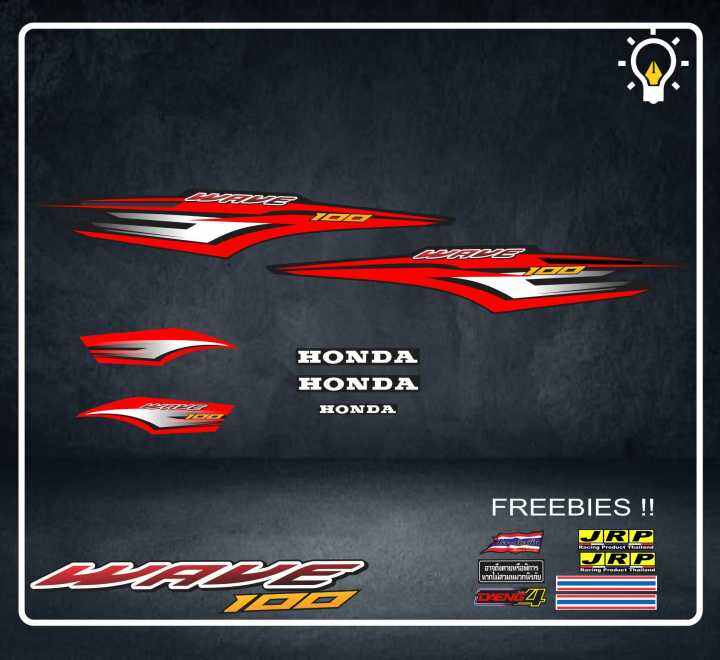 HONDA WAVE 100 STOCK DECALS | Lazada PH