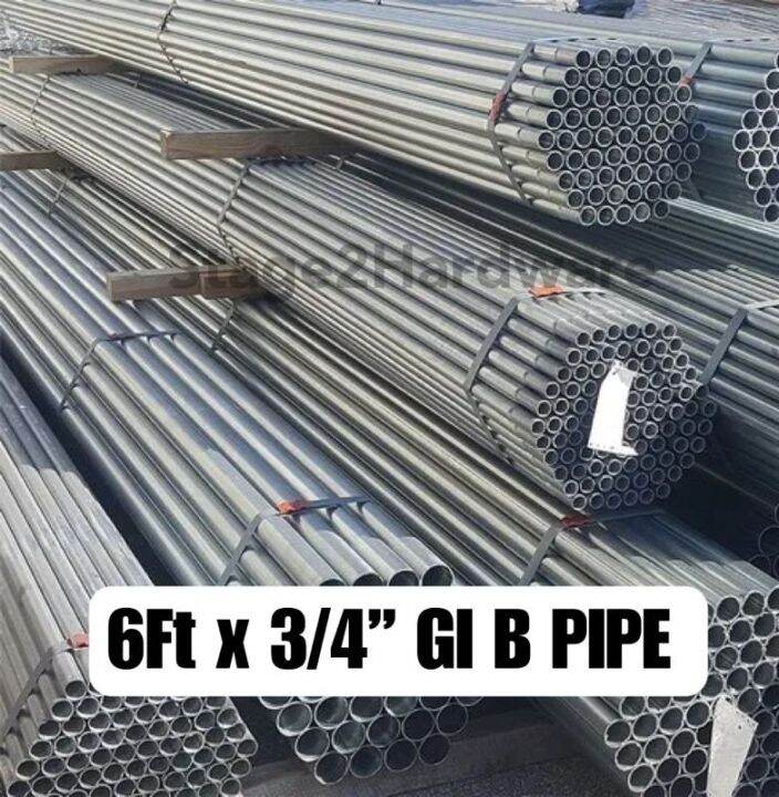6Ft Galvanized Iron (GI) Pipe 3/4 (20MM) Class B / Besi Bulat / Round ...