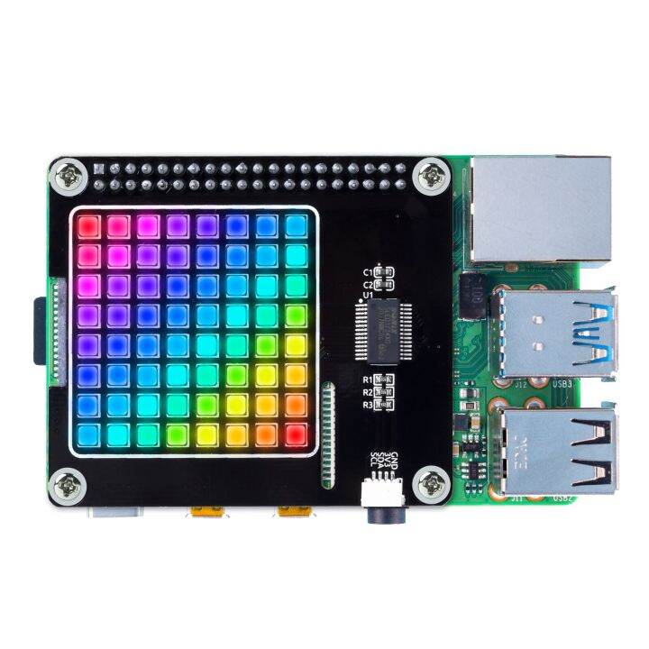 SunFounder RGB 8x8 64 LED Matrix Panel Individually Addressable for ...